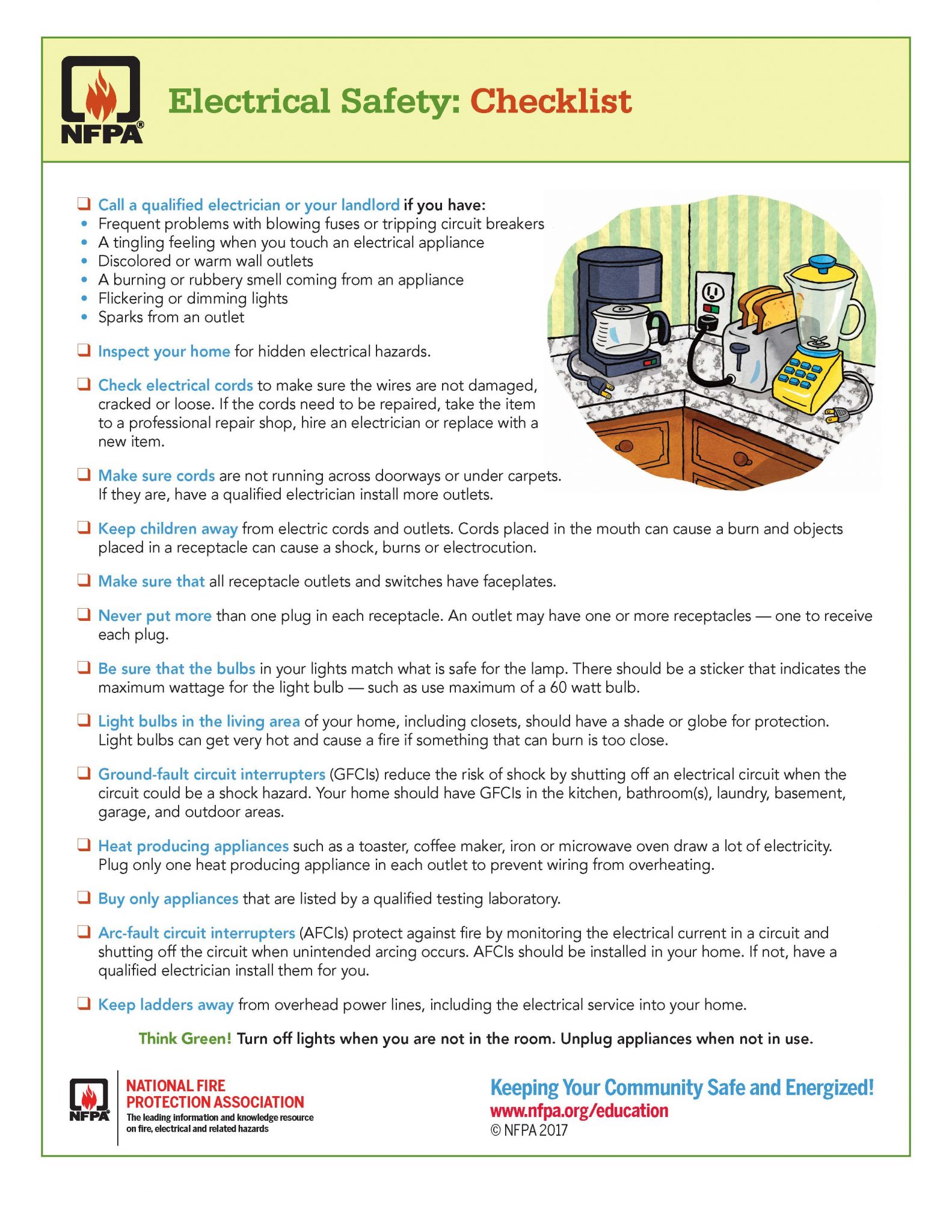 Electrical Safety Checklist Union Mutual electrical-safety-checklist-union-mutual